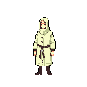 white cloaked character clean - Pixel Art | generated with AI and ...