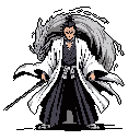Yamamoto-Genryūsai Shigekuni, con su bankai. - Pixel Art | generated ...